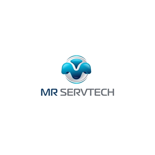 MR servtech | Criação de Logo em 3D Para Tecnologia & Ciencias