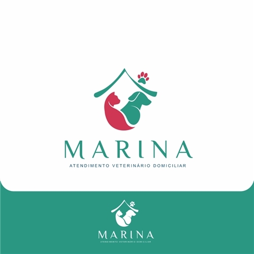 Marina/Veterinária | Criação de Logo Para Pets