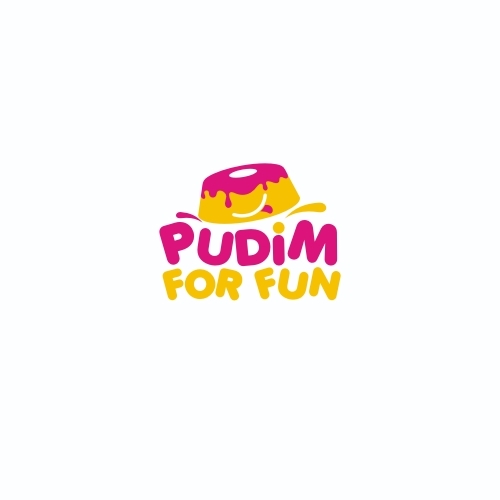Pudim For Fun | Criação de Logo Para Alimentos & Bebidas