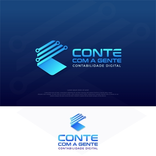 Cont com a Gente Contabilidade Digital | Criação de Logo Para Conta...
