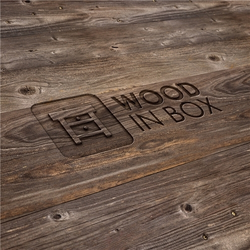 WOOD IN BOX | Criação de Logo Para Decoração & Mobília