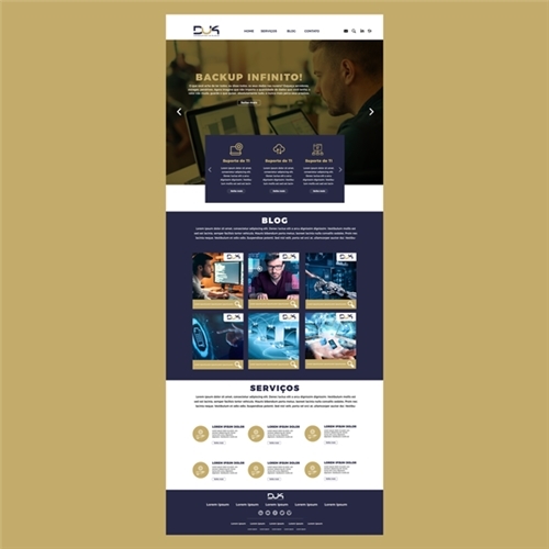 Duk Informática - www.duk.com.br | Criação de Layout de site Para C...