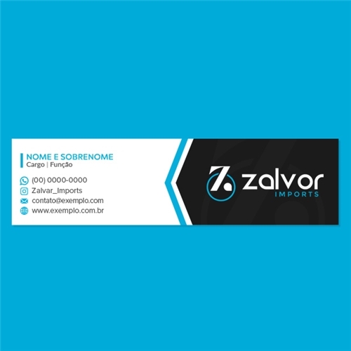 ZALVOR IMPORTS | Criação de Papelaria Profissional Para Outros