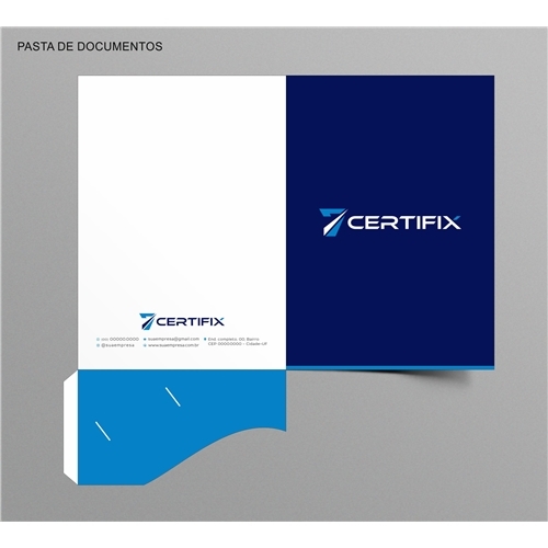 7 CERTIFIX / CERTIFICADORA | Criação de Logo e Papelaria (6 itens)...