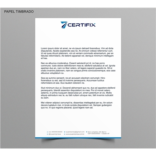 7 CERTIFIX / CERTIFICADORA | Criação de Logo e Papelaria (6 itens)...