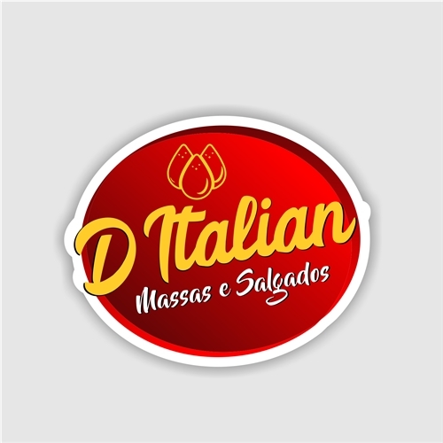 D Italian Massas e Salgados | Criação de Logo Para Alimentos & Bebidas