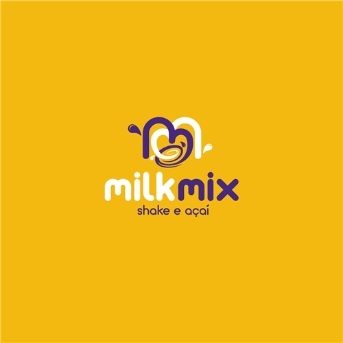 Milk Mix Shake e Açaí | Criação de Logo Para Alimentos & Bebidas