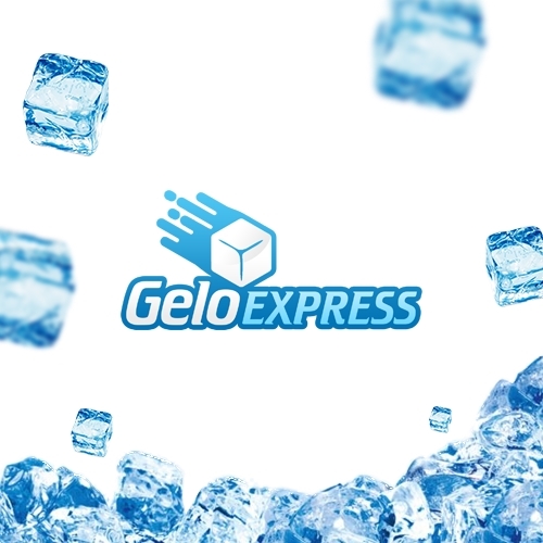 Gelo express | Criação de Logo Para Alimentos & Bebidas