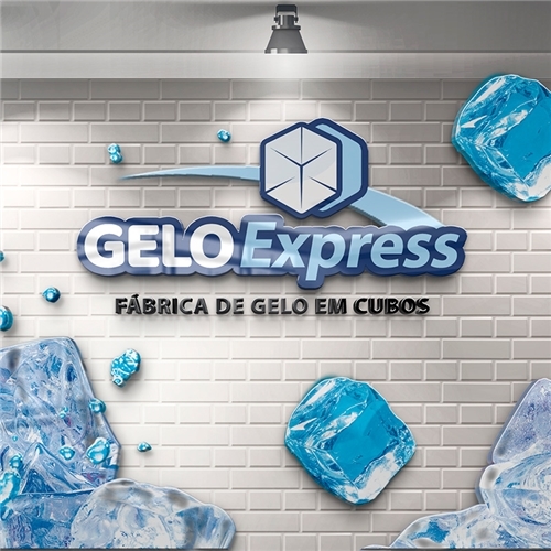 Gelo express | Criação de Logo Para Alimentos & Bebidas