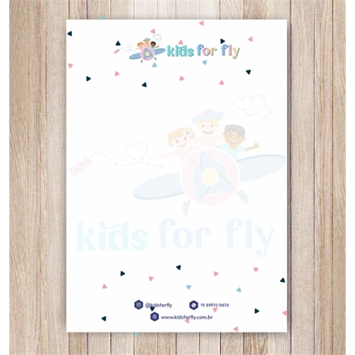 Logo e Papelaria (6 ite.. para KIDS FOR FLY | Mheloart.. 6220099