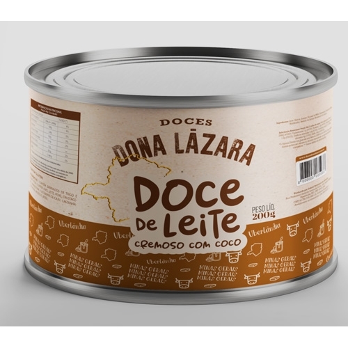 Dona Lázara doces de leite | Criação de Layout de Rótulo Para Alime...