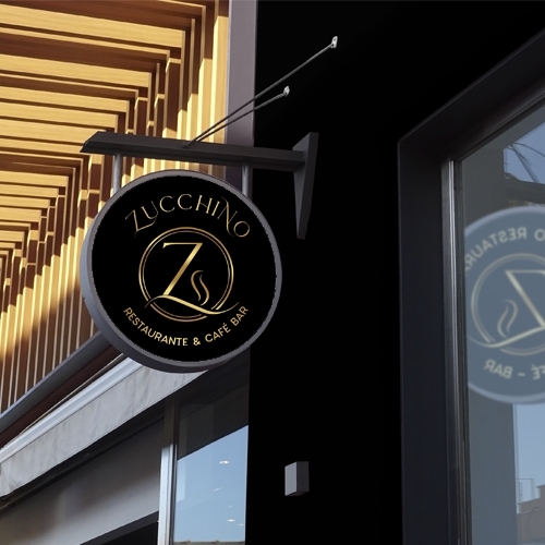 Zucchino Restaurante Café Bar. | Criação de Logo Para Alimentos