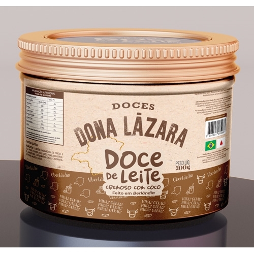 Dona Lázara doces de leite | Criação de Layout de Rótulo Para Alime...