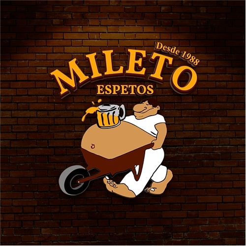 MILETO ESPETOS | Criação de Logo Para Alimentos & Bebidas