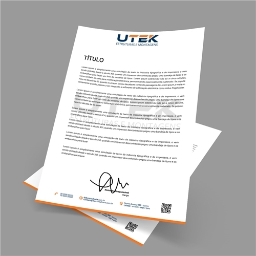 UTEK ESTRUTURAS E MONTAGENS | Criação de Logo e Papelaria (6 itens)...