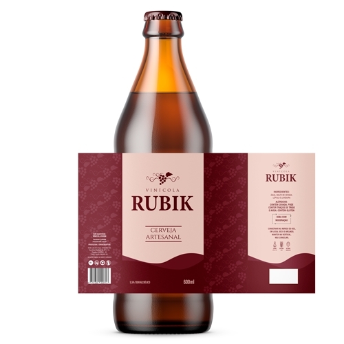Vinícola Rubik Ltda Me | Criação de Rótulo para Cervejas Para Alime...