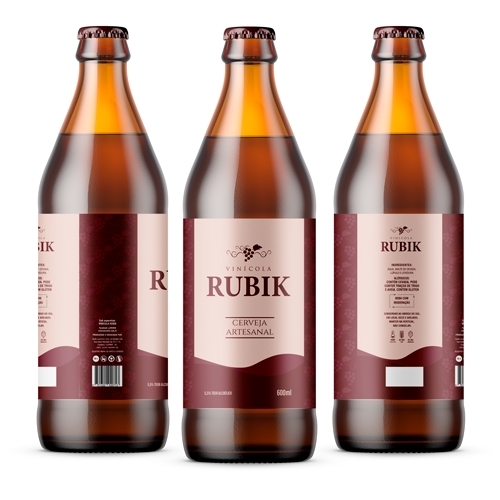 Vinícola Rubik Ltda Me | Criação de Rótulo para Cervejas Para Alime...
