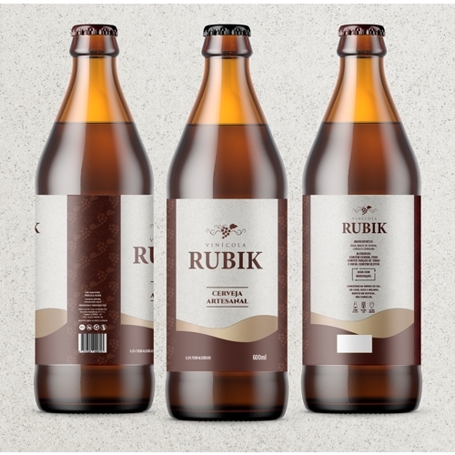 Vinícola Rubik Ltda Me | Criação de Rótulo para Cervejas Para Alime...