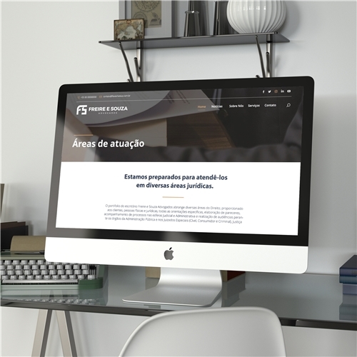 Layout de site para Freire e Souza A.. | Dani Des.. 6265884