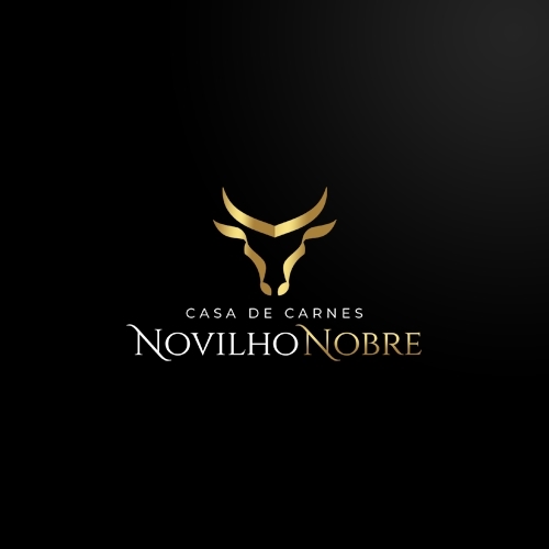 Casa de carnes Novilho Nobre | Criação de Logo Para Alimentos & Beb...