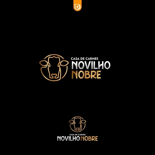 Casa de carnes Novilho Nobre | Criação de Logo Para Alimentos & Beb...