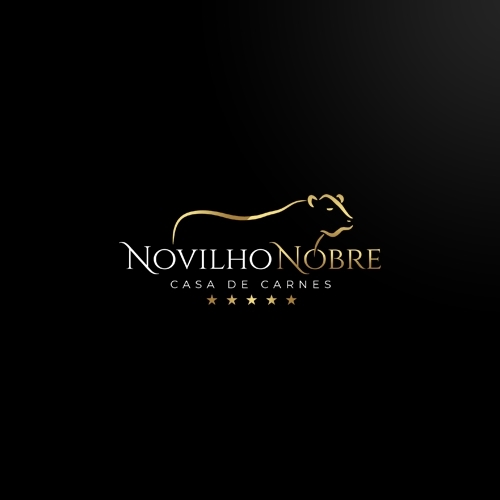 Casa de carnes Novilho Nobre | Criação de Logo Para Alimentos & Beb...