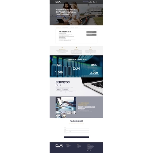 Duk Informática - www.duk.com.br | Criação de Layout de site Para C...