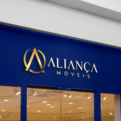 Aliança Móveis | Criação de Logo Para Decoração & Mobília