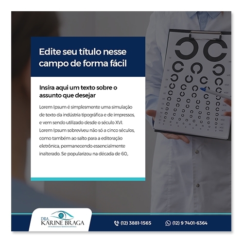 Kit com 5 Layouts de Po.. para DRA KARINE BRAGA.. | ARTSONLINE 6293870