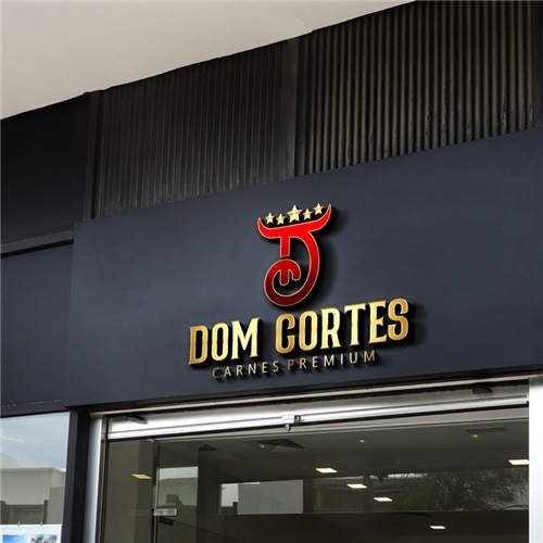 Dom cortes - carnes premium | Criação de Logo Para Alimentos & Beb...