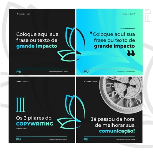 Fly Copywriting e Escrita Criativa | Criação de Kit com 5 Layouts d...