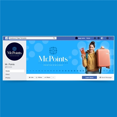 Mr. Points | Criação de Capa para Facebook Para Viagens & Lazer