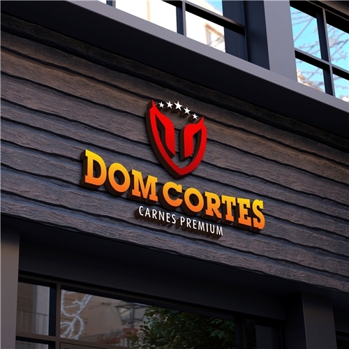 Dom cortes - carnes premium | Criação de Logo Para Alimentos & Beb...