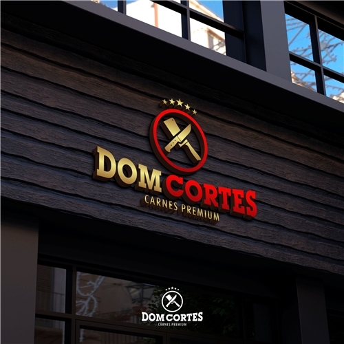 Dom cortes - carnes premium | Criação de Logo Para Alimentos & Beb...