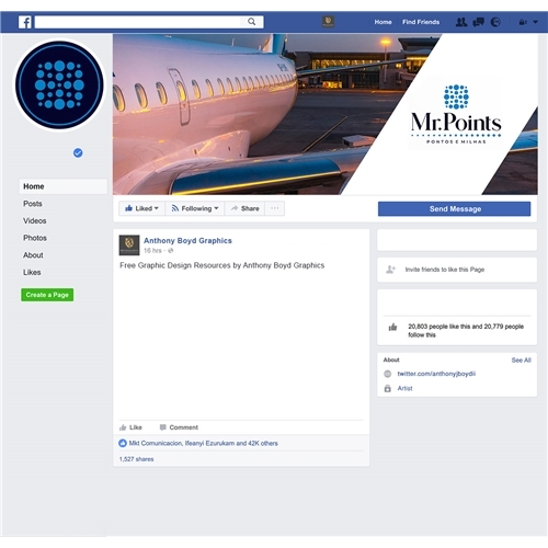 Mr. Points | Criação de Capa para Facebook Para Viagens & Lazer
