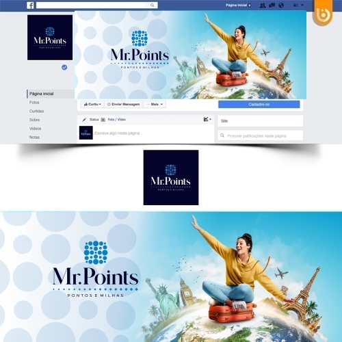 Mr. Points | Criação de Capa para Facebook Para Viagens & Lazer