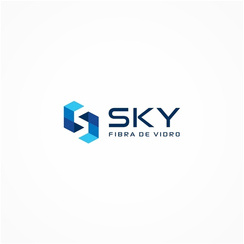 SKY FIBRA DE VIDRO | Criação de Logo Para Outros