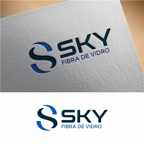 SKY FIBRA DE VIDRO | Criação de Logo Para Outros