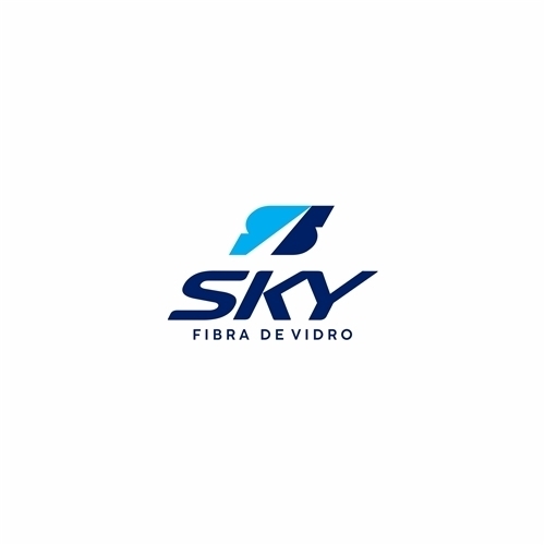 SKY FIBRA DE VIDRO | Criação de Logo Para Outros