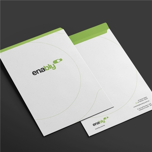 Enably | Criação de Papelaria Profissional Para Tecnologia & Ciencias
