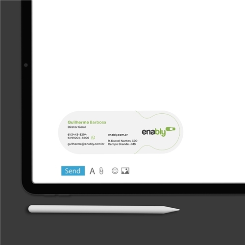 Enably | Criação de Papelaria Profissional Para Tecnologia & Ciencias