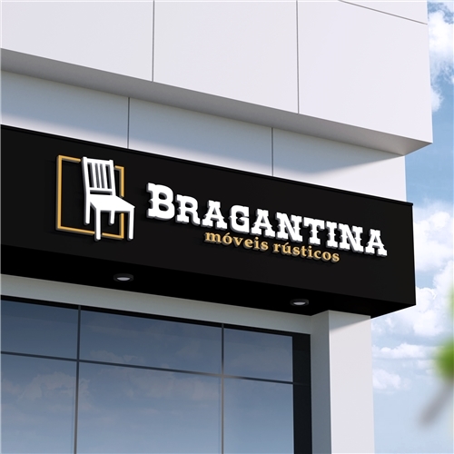 Bragantina Móveis Rústicos | Criação de Logo Para Decoração & Mobília