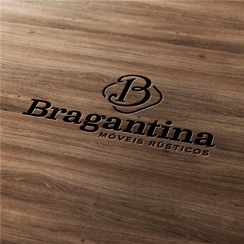 Bragantina Móveis Rústicos | Criação de Logo Para Decoração & Mobília