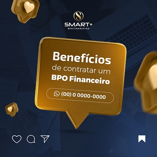 SMART+ BPO FINANCEIRO | Criação de Kit com 6 Layouts de Post para R...