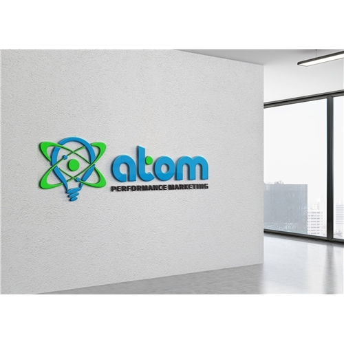 Atom Performance Marketing | Criação de Logo e Papelaria (6 itens)