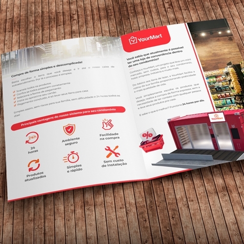 YourMart | Criação de Folder Para Alimentos & Bebidas