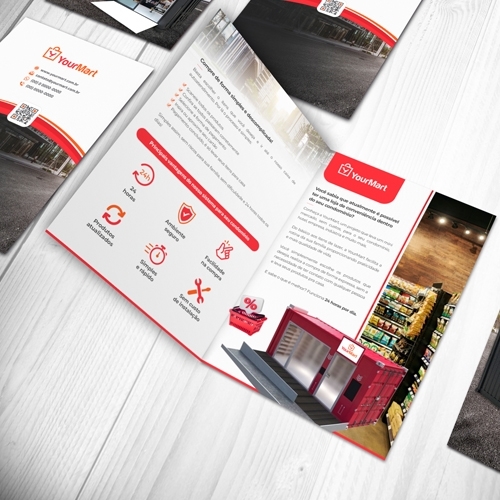 YourMart | Criação de Folder Para Alimentos & Bebidas