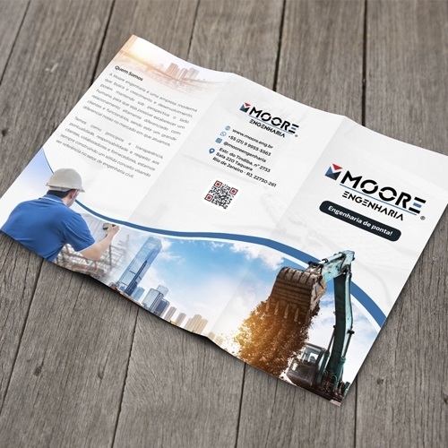 MOORE ENGENHARIA LTDA | Criação de Folder Para Construção & Engenharia