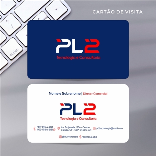 PL2 Tecnologia e Consultoria | Criação de Logo e Cartao de Visita P...
