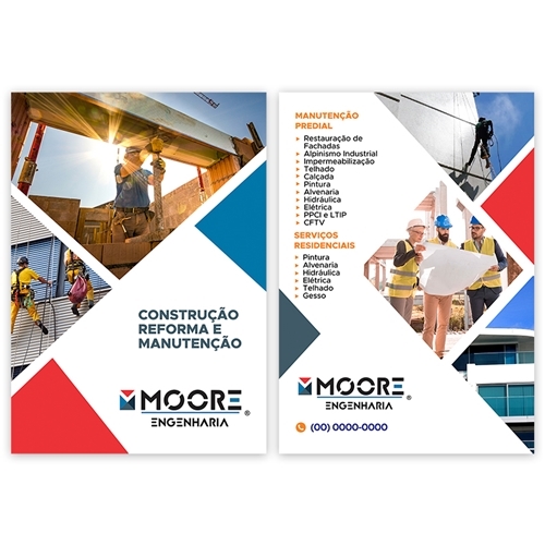 MOORE ENGENHARIA LTDA | Criação de Folder Para Construção & Engenharia